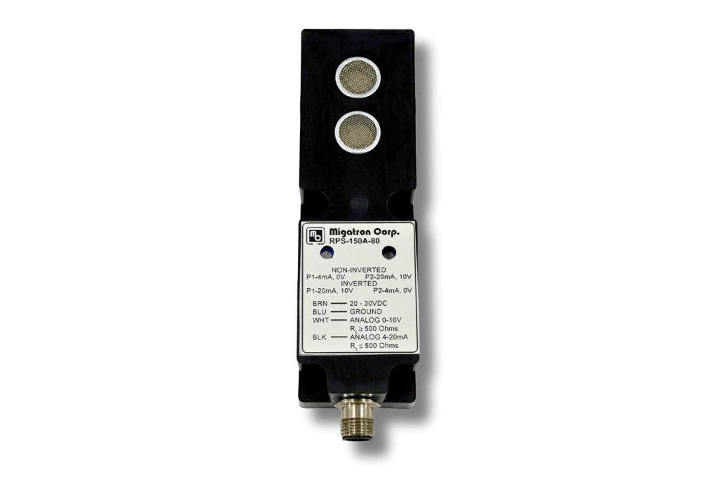RPS-150A Wide Beam Ultrasonic Sensor | Ultrasonic Sensors | Migatron Corp.
