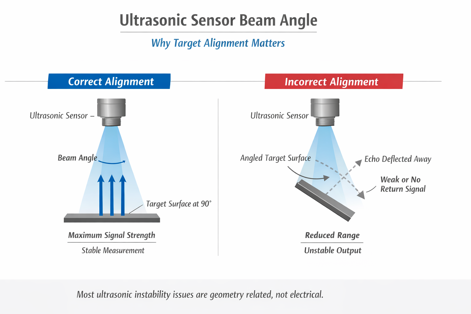 Ultrasonic Sensor Beam Angle and Target Alignment: A Design Guide for ...
